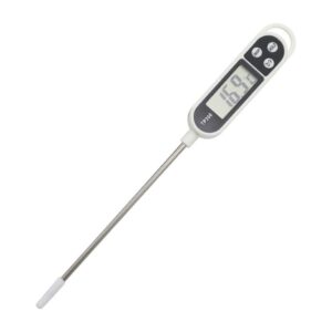 digital meat thermometer for cooking,digital instant read food thermometer with long probe for grilling smoker bbq kitchen cooking candy thermometer