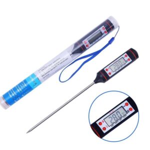 BBQ Thermometer. Digital Meat Thermometer for Cooking, Instant Read Meat Thermometer with Probe, Waterproof Digital Food Probe for Kitchen, Outdoor Grilling and BBQ! (Send Barbecue Tongs）