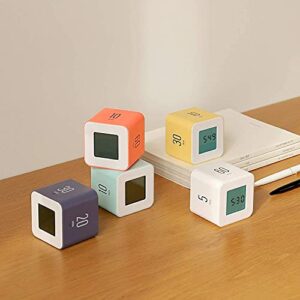 mooas Multi Cube Timer Neon Coral (10,30,50,60 Minutes) & Mint (1,3,5,10 Minutes) Bundle, Clock & Alarm, Time Management, Time for Studying, Cooking and Workout, Kids Timer