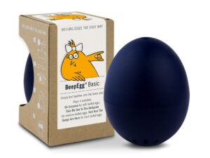 beepegg basic nightblue – egg timer for boiling eggs – musical egg cooker for soft, medium, hard boiled eggs – food safe – singing floating egg timer – egg cooker for 3 levels of doneness -brainstream