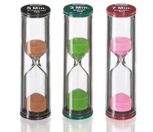 kuchenprofi sand tea timers, assorted, set of 3