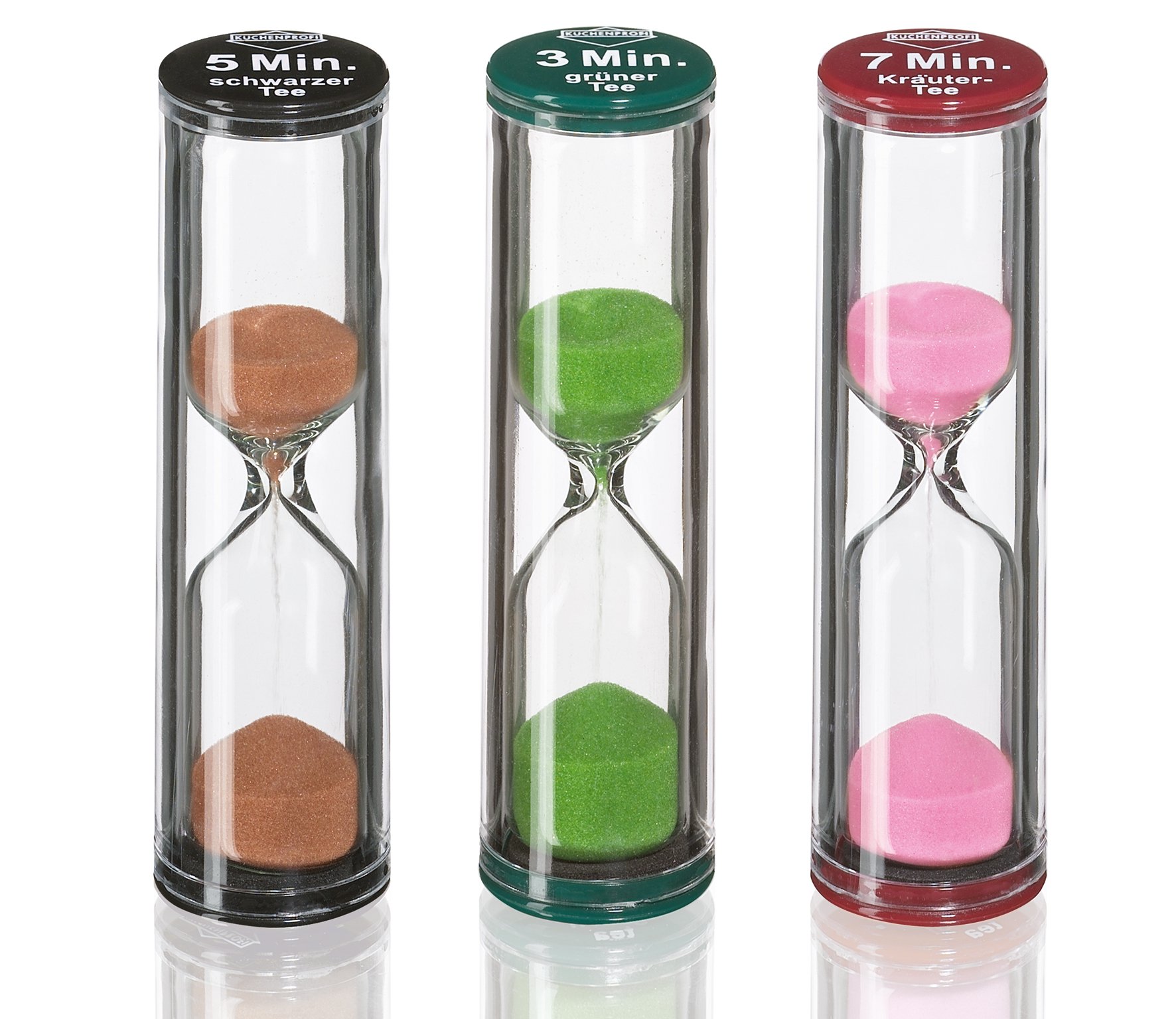 Kuchenprofi Sand Tea Timers, Assorted, Set of 3