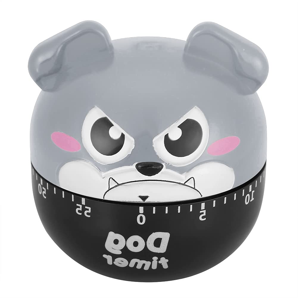 Fdit Kitchen Timer,Mechanical Kitchen Timer Cute Dog Manual Counters Suitable for Home Cooking Reminder Tool(3#)