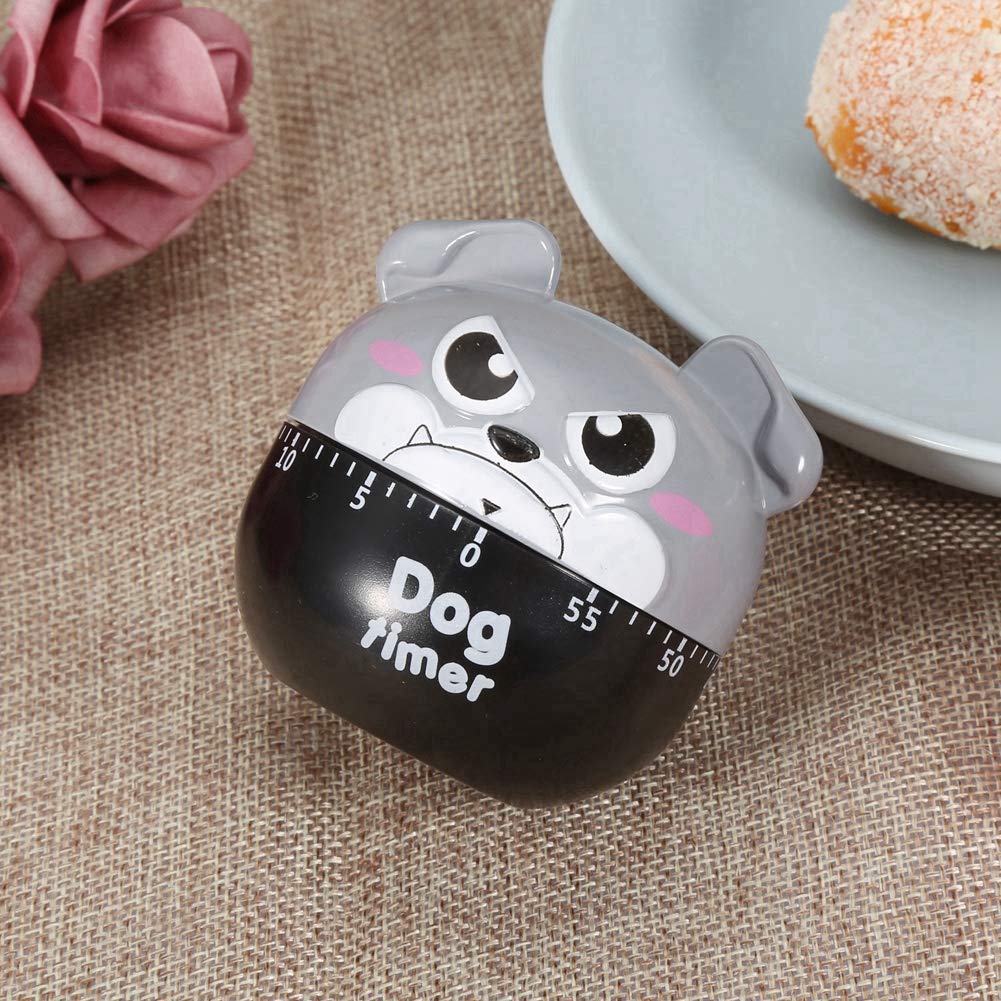 Fdit Kitchen Timer,Mechanical Kitchen Timer Cute Dog Manual Counters Suitable for Home Cooking Reminder Tool(3#)