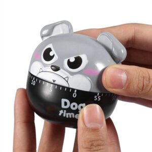 Fdit Kitchen Timer,Mechanical Kitchen Timer Cute Dog Manual Counters Suitable for Home Cooking Reminder Tool(3#)