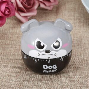 Fdit Kitchen Timer,Mechanical Kitchen Timer Cute Dog Manual Counters Suitable for Home Cooking Reminder Tool(3#)