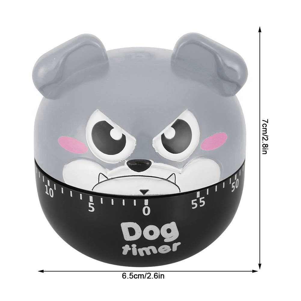 Fdit Kitchen Timer,Mechanical Kitchen Timer Cute Dog Manual Counters Suitable for Home Cooking Reminder Tool(3#)