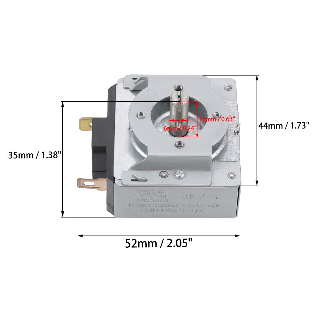 uxcell Time Controller Timer Switch 60 Minutes 60M Round Shaft Replacement Timer for Electronic Microwave Oven Cooker 1PCS