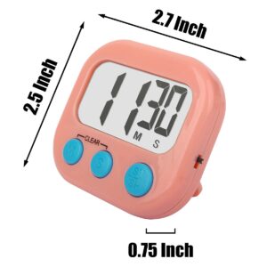 14 Pack Digital Kitchen Timer for Cooking Big Digits Loud Alarm Magnetic Backing Stand Cooking Timers for Baking