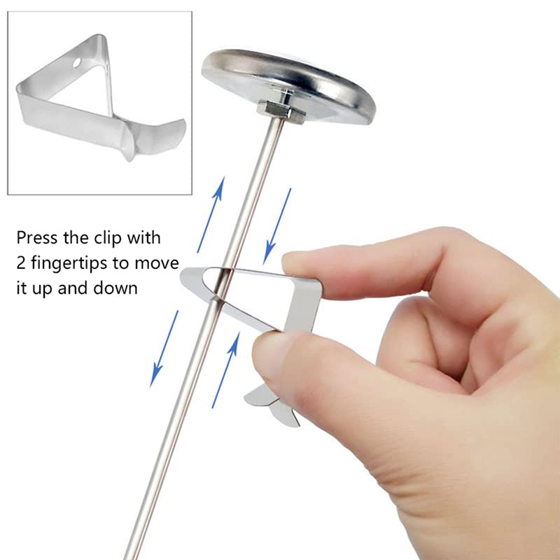 Thermometer Probe Clip Stainless Steel Cup Clip Thermometer Holder Thermometer Probe Clip