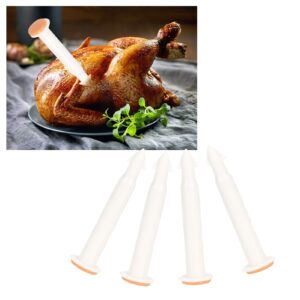 Qiilu Poultry Thermometer 20Pcs Poultry Roasted Chicken Thermometer Disposable Popping Up Temperature Meter for Cooking