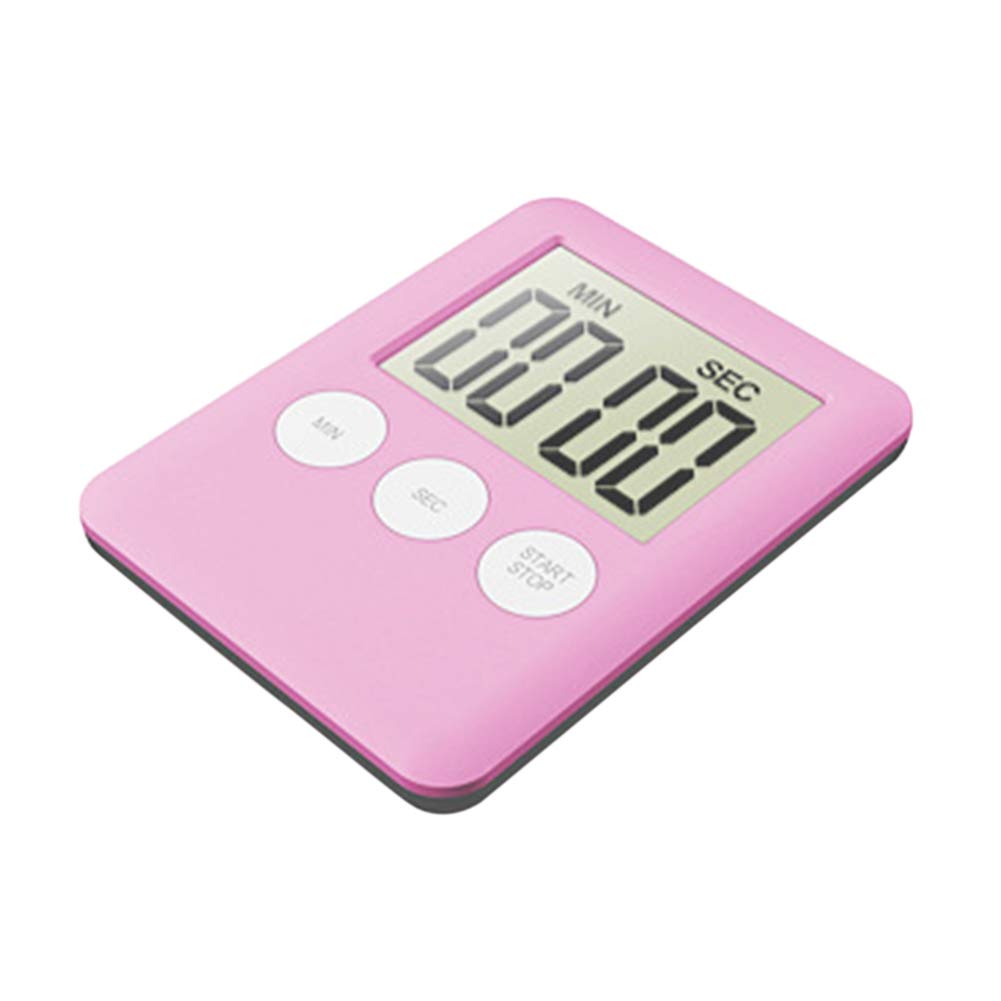 discountstore145 Timers for Kitchen Digital Kitchen Timer Countdown Stopwatch Timer with Loud Alarm Large Display Pink