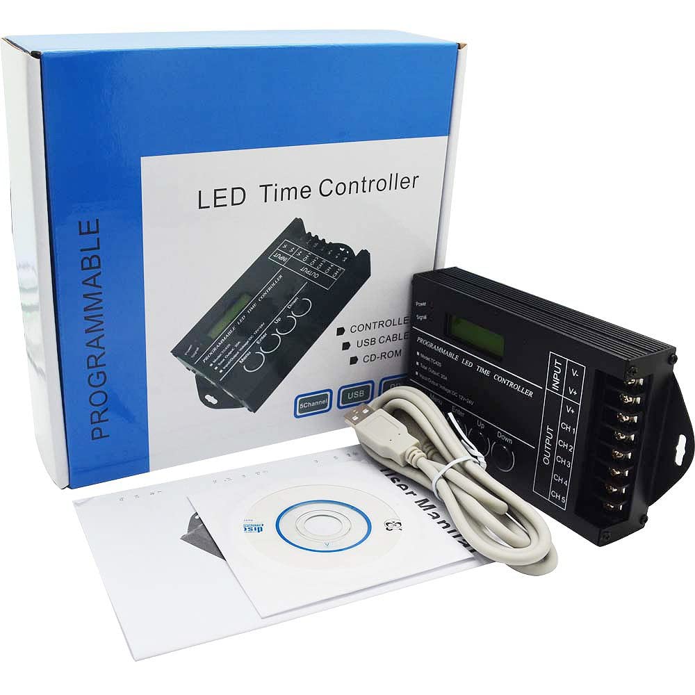 Dimmer Light Timer Controller,TC420 12V/24V Time Cotrollers Programmable Timers Digital Box Switch-Lights Smart for Christmas Light Led Strip Aquarium Light Pool Plant Lamps Indoor Lighting