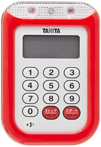 ebm tanita td-377 waterproof loud timer, red