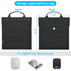 Beautyflier Carrying Case Compatible with Digital Food Kitchen Scale, Neoprene Dust Cover for Who Loving Baking and Cooking, Digital Not Include