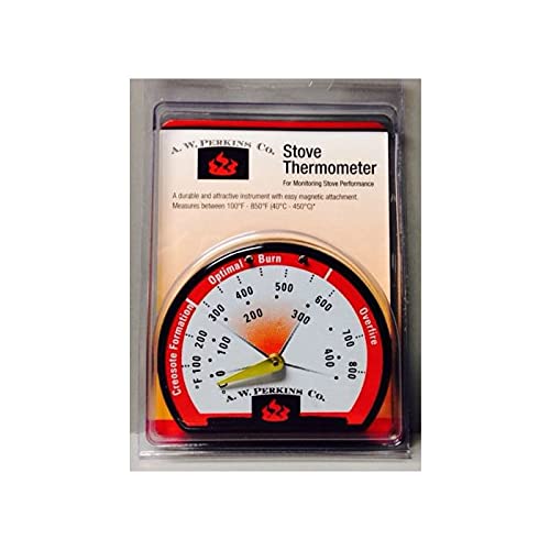 A.W. PERKINS CO Stove Pipe Thermometer for Wood Stoves | Magnetic