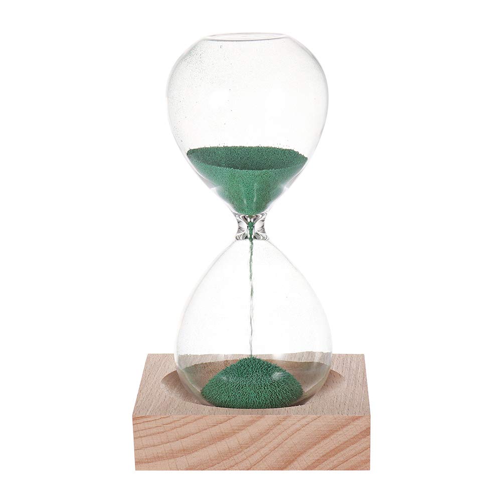 Weiye Hand-Blown Timer Magnet Hourglass - Magnetic Hourglass Sand Timer Clock Glass Classic Home Desk Decor