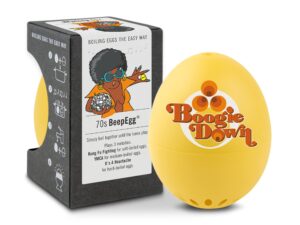 70s beepegg – egg timer for boiling eggs – musical egg cooker for soft, medium, hard boiled eggs – food safe – singing floating egg timer – egg cooker for 3 levels of doneness - brainstream