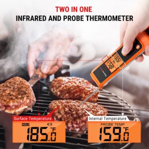 ThermoPro TP511 Digital Candy Thermometer + ThermoPro TP420 2-in-1 Instant Read Thermometer for Cooking