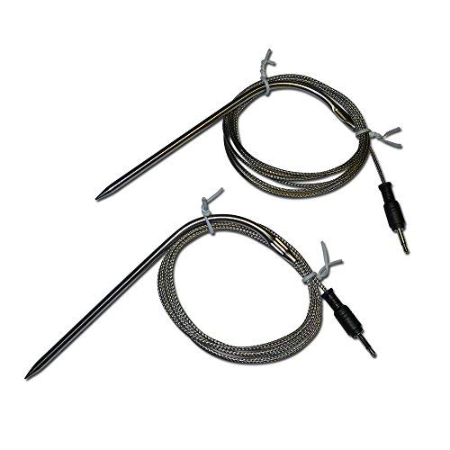 Burnt End Paper Replacement Temperature Probes for Wireless BBQ/Oven Thermometers - Cappec, iGrill, iGrill2, iGrill3, iGrill Mini, and Thermopro (Meat Probe x 2)