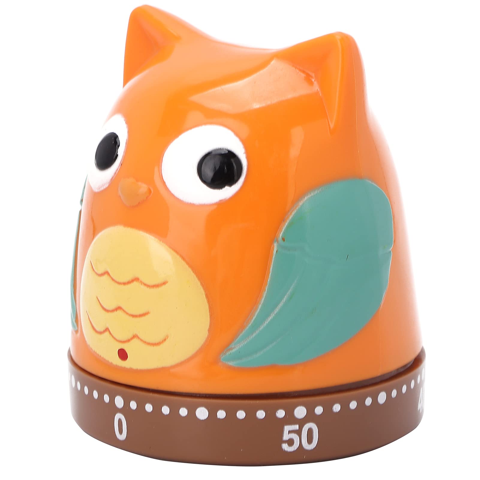 Owl Rotating Timer Cartoon Cute 60 Minutes Wind Up Timer Mechanical Rotating Count Down Timer For Homes, Beauty Salons, Kitchens, Schools, Gyms, Care,