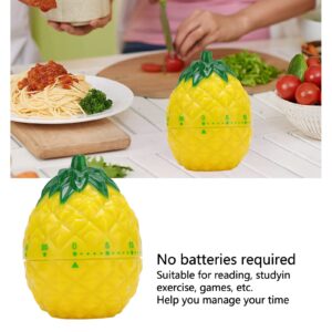 Nikou Fruit Shape Kitchen Timer, 2.5 x 2.5 x 3.4 Inches Cute Style Plastic Material Compact Suitable for Home Mechanical Timer