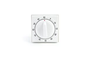 fox run square timer, 2 x 2.75 x 3 inches, white