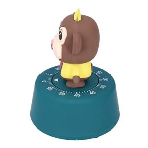 Mechanical Monkey Kitchen Timer, New Year Cute Animals 60-Minute Dial 360° Rotating Visual Countdown Egg Timer No Batteries Loud Ring Kitchen Timers for Cooking for Kids Adults Baking Studying