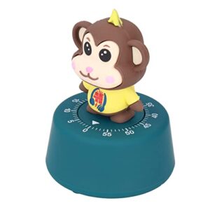 Mechanical Monkey Kitchen Timer, New Year Cute Animals 60-Minute Dial 360° Rotating Visual Countdown Egg Timer No Batteries Loud Ring Kitchen Timers for Cooking for Kids Adults Baking Studying