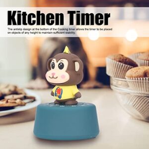 Mechanical Monkey Kitchen Timer, New Year Cute Animals 60-Minute Dial 360° Rotating Visual Countdown Egg Timer No Batteries Loud Ring Kitchen Timers for Cooking for Kids Adults Baking Studying