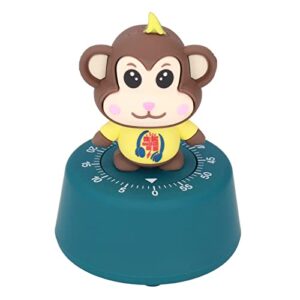 Mechanical Monkey Kitchen Timer, New Year Cute Animals 60-Minute Dial 360° Rotating Visual Countdown Egg Timer No Batteries Loud Ring Kitchen Timers for Cooking for Kids Adults Baking Studying