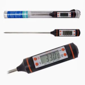 Digital Kitchen Thermometer Coffee Thermometer Tea Thermometer Food Thermometer Waterproof Digital Instant Read Meat Thermometer with Long Probe for Liquid, Candle, Food, Milk, Fry, Candy, Roast