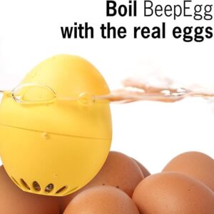 Brainstream BeepEgg Cook Perfect Soft, Medium, or Hard Boiled Favorite Tunes Singing and Floating Egg Timer, The 90's