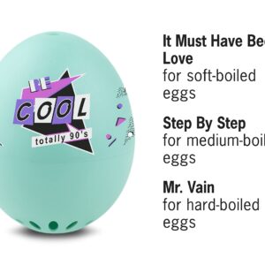 Brainstream BeepEgg Cook Perfect Soft, Medium, or Hard Boiled Favorite Tunes Singing and Floating Egg Timer, The 90's