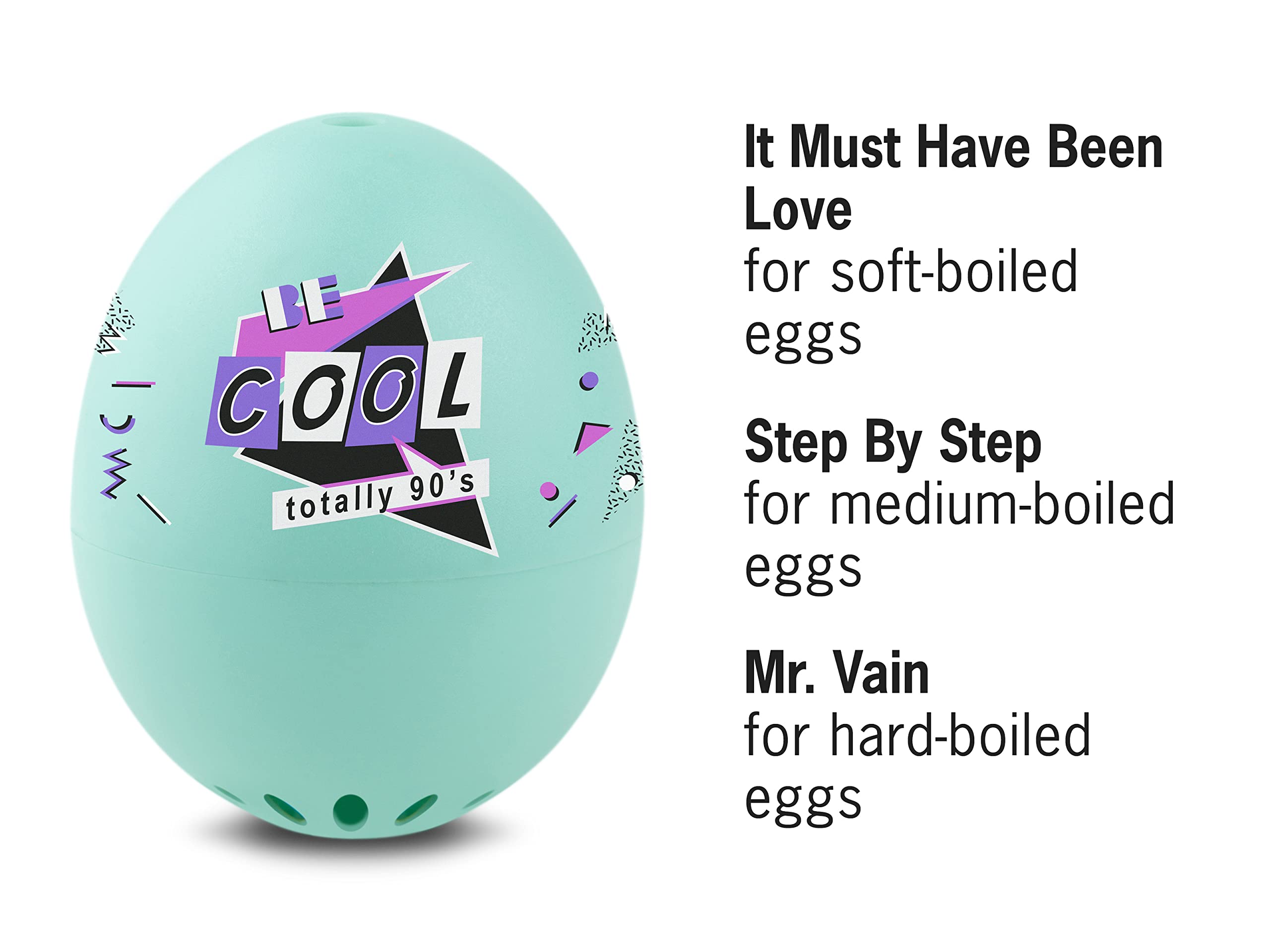 Brainstream BeepEgg Cook Perfect Soft, Medium, or Hard Boiled Favorite Tunes Singing and Floating Egg Timer, The 90's