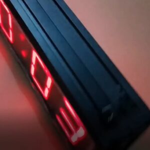 BESTLED Double Sided Semi-Outdoor LED Race Timing Clock 4" 6 Digits Countdown/up Timer 12/24 Hour Format