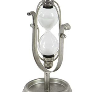 Deco 79 Traditional Metal Solid Timer, 4" x 4" x 8", Silver