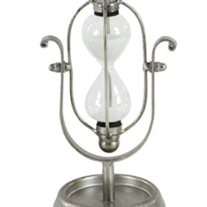 Deco 79 Traditional Metal Solid Timer, 4" x 4" x 8", Silver