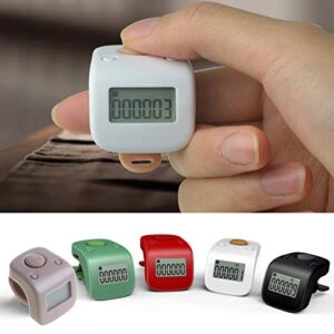 Digital Counter Asukohu Digital LCD Finger Ring Tally Counter 6Digit Buddha beads Prayer Counter Clicker