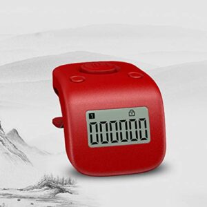 Digital Counter Asukohu Digital LCD Finger Ring Tally Counter 6Digit Buddha beads Prayer Counter Clicker