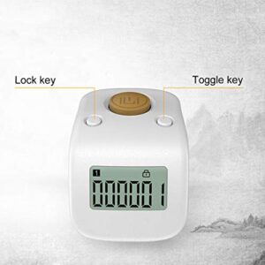 Digital Counter Asukohu Digital LCD Finger Ring Tally Counter 6Digit Buddha beads Prayer Counter Clicker