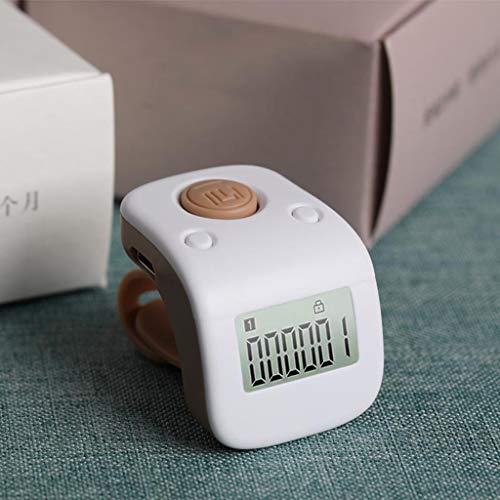 Digital Counter Asukohu Digital LCD Finger Ring Tally Counter 6Digit Buddha beads Prayer Counter Clicker