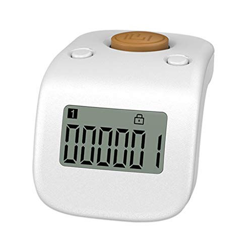 Digital Counter Asukohu Digital LCD Finger Ring Tally Counter 6Digit Buddha beads Prayer Counter Clicker