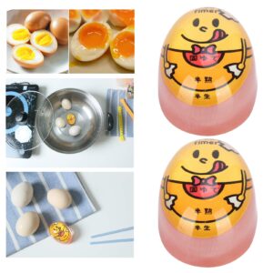 Egg Timer for Boiling Eggs, 2pcs Sensitive Hard & Soft Boiled Egg Timer Color Changing Indicator Reusable Egg Timer for Boiling Eggs