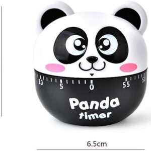 DOITOOL Kitchen Timer Cute Cartoon Animal Countdown Timer Black Panda Bear Cooking Alarm Clock for Cooking Baking Students Sport Game Reminder