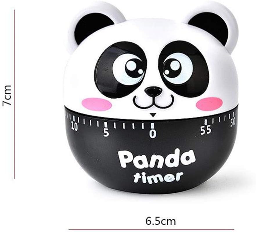 DOITOOL Kitchen Timer Cute Cartoon Animal Countdown Timer Black Panda Bear Cooking Alarm Clock for Cooking Baking Students Sport Game Reminder