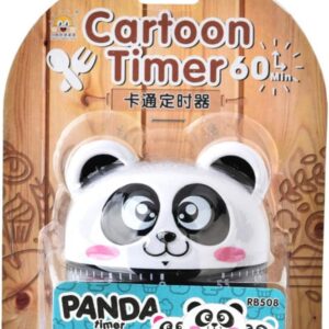 DOITOOL Kitchen Timer Cute Cartoon Animal Countdown Timer Black Panda Bear Cooking Alarm Clock for Cooking Baking Students Sport Game Reminder