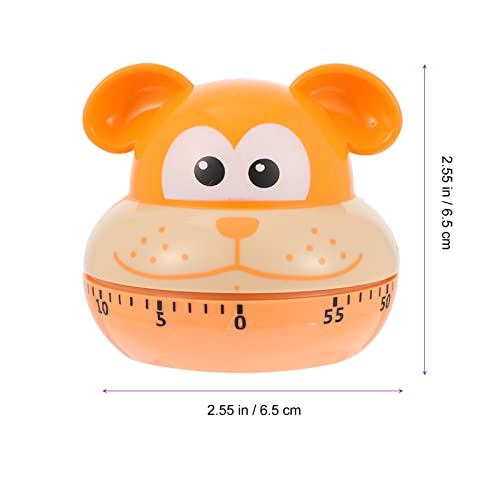 Beaupretty Cartoon Mechanical Kitchen Cooking Timer: Cute Puppy Animal Wind Up Timers 60 Minutes Clock Loud Alarm Counters Manual Study Timer Kitchen Utensil for Adults