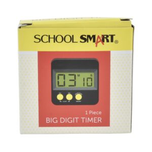 School Smart Up Count Down Digital Timer - 086452, Gray, 1 lb