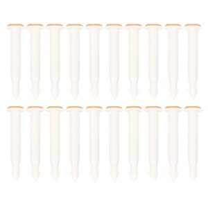 BORDSTRACT 20Pcs Pop Up Poultry Thermometer, 1.8in Plastic Disposable Temperature Meter, Roasted Chicken Temperature Meter Set for Oven Cooking Poultry Turkey Chicken Meat Beef